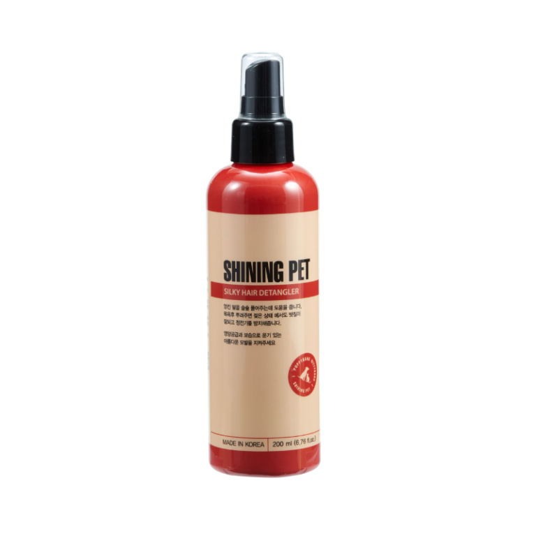 韓國 SHINING PET 亮毛營養寵物解結噴霧 Silky Hair Detangler 200ml – Billipets 寵物用品店